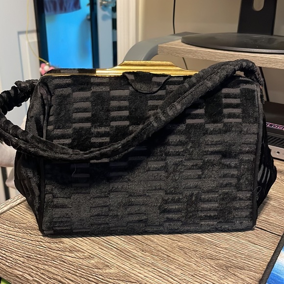 Koret | Bags | Vintage Koret Black Suede Shoulder Bag | Poshmark